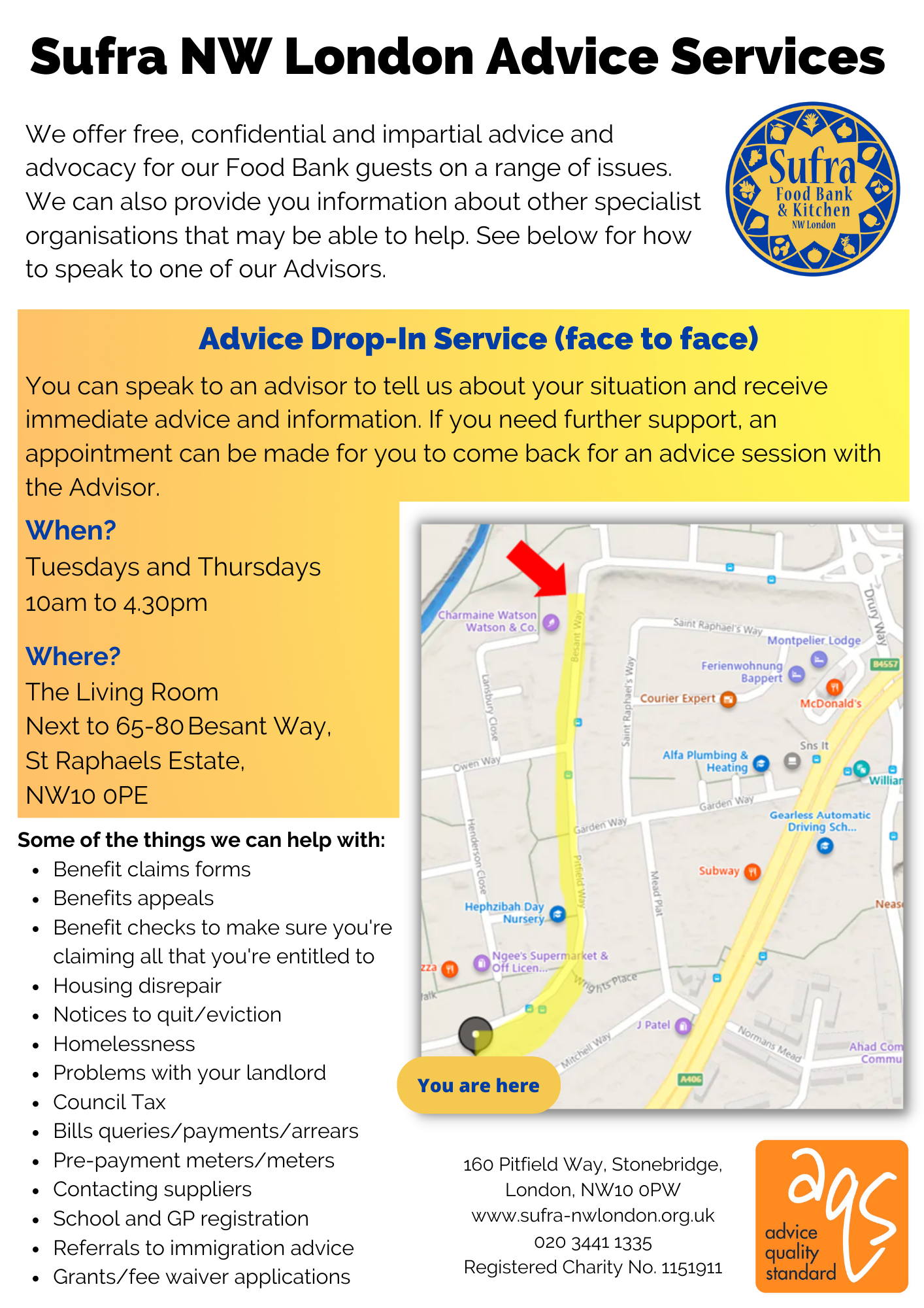 Advice Service – Sufra NW London