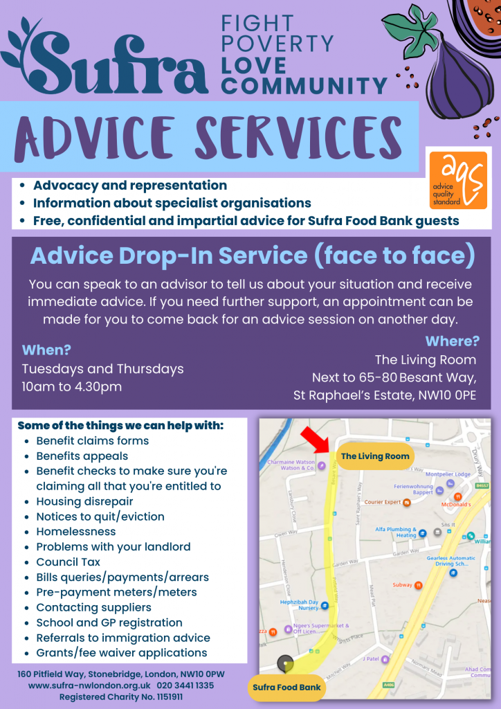 Advice Service – Sufra NW London